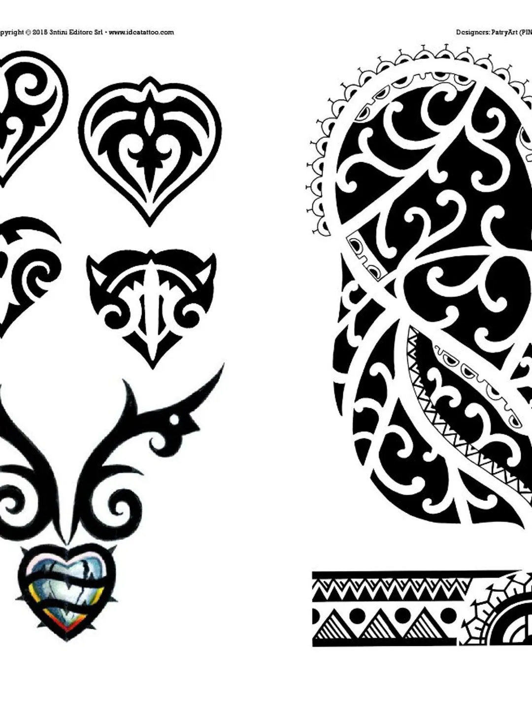 Tattoo flash book - tribal style