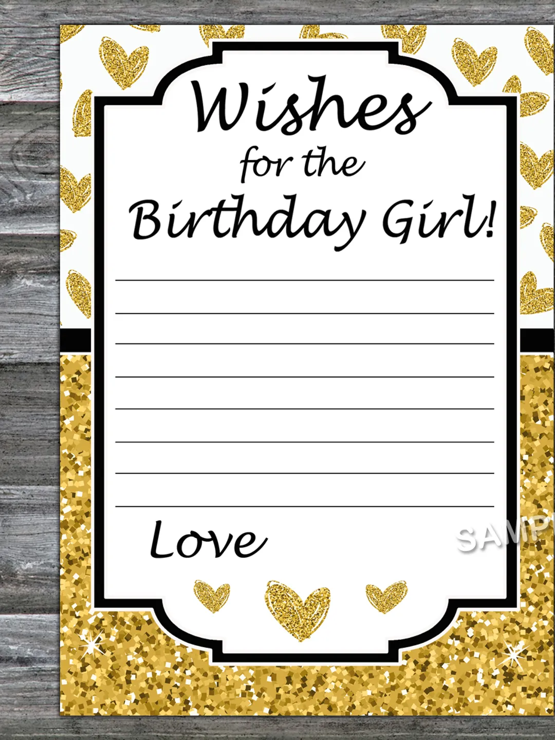 Gold Glitter Lips Wishes for the birthday girl,Adult Birthday party ...