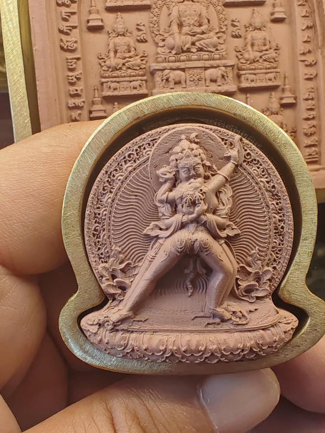 Kalachakra Tsa Tsa Mold - 4.5cm Height: Tibetan Buddha Statue Maker for ...