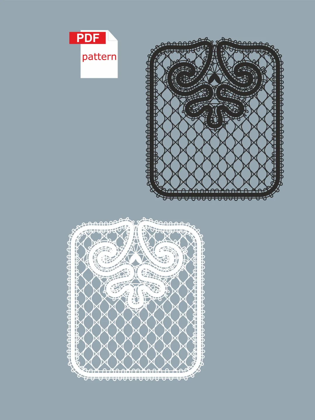 Bobbin lace Souvenir pattern Printable PDF pattern