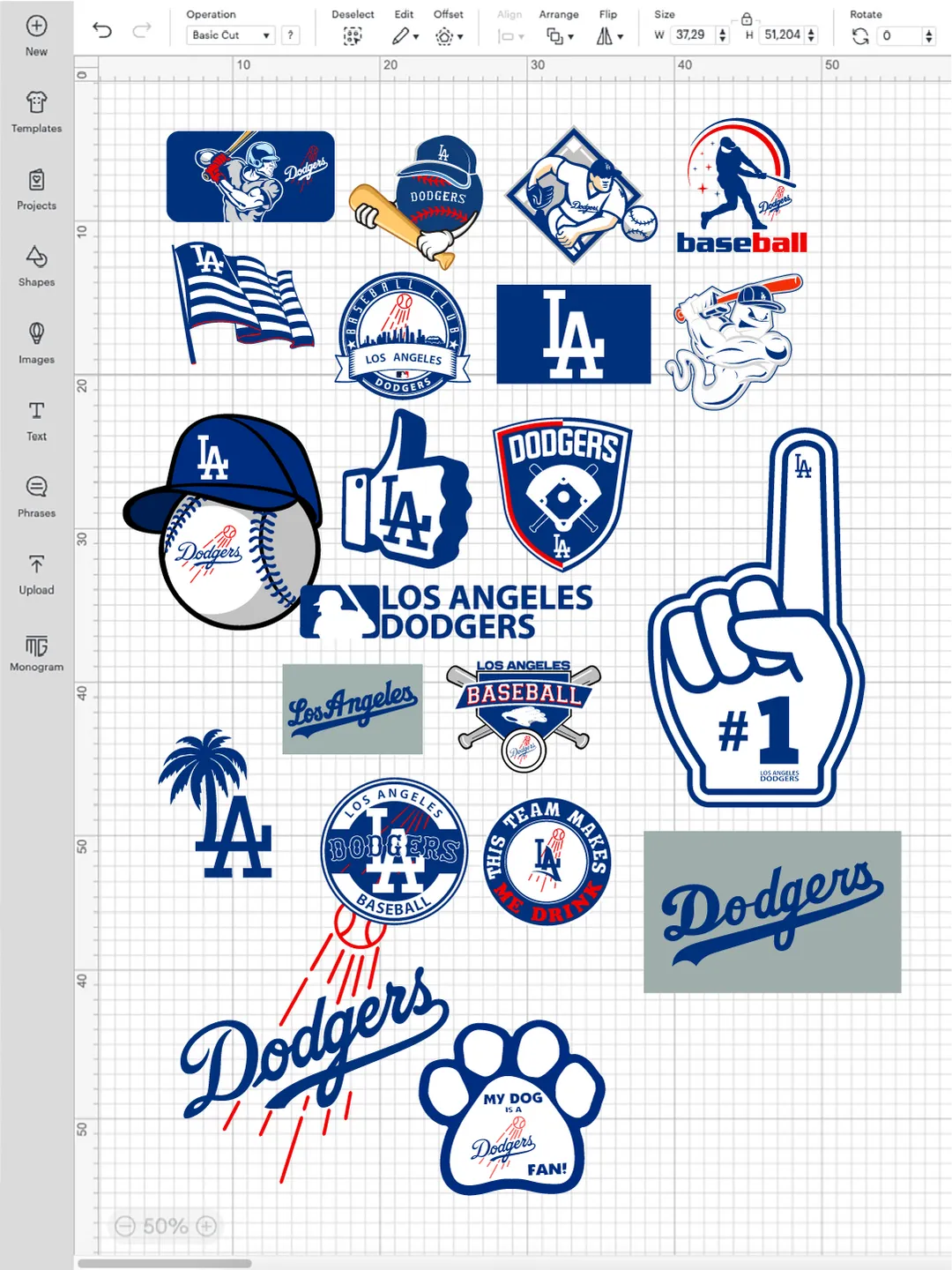 Ultimate Los Angeles Dodgers SVG Bundle for the 'Bleed Blue' Superfan