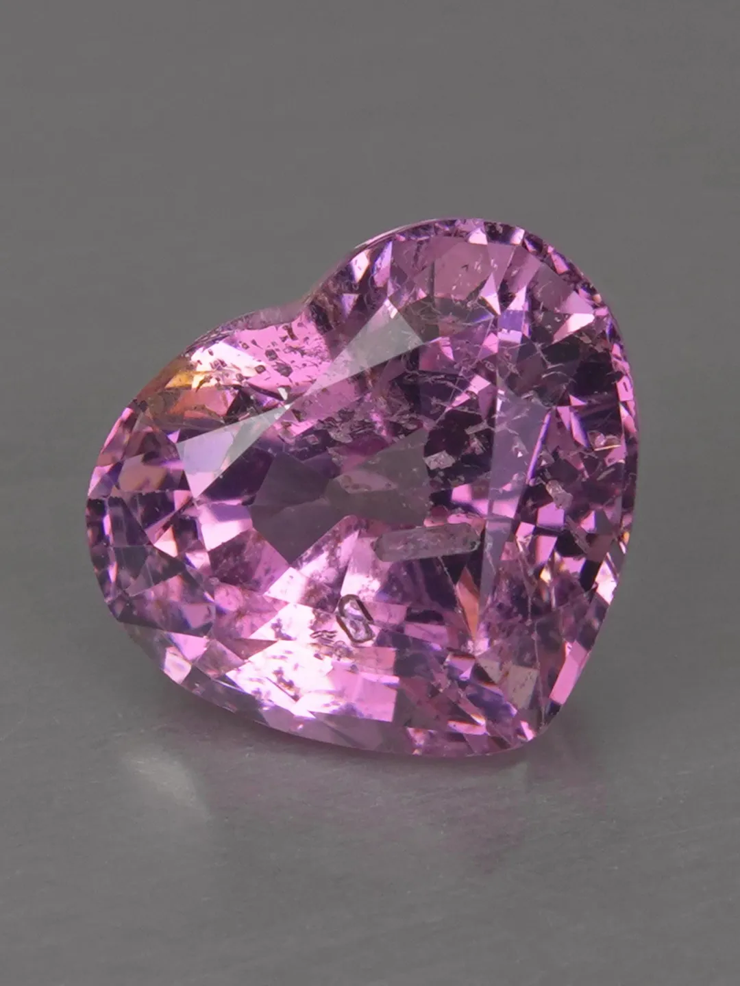 1.33 Ct Ravishing Silver Lavender Heart Spinel 100% EARTH MINED From BURMA
