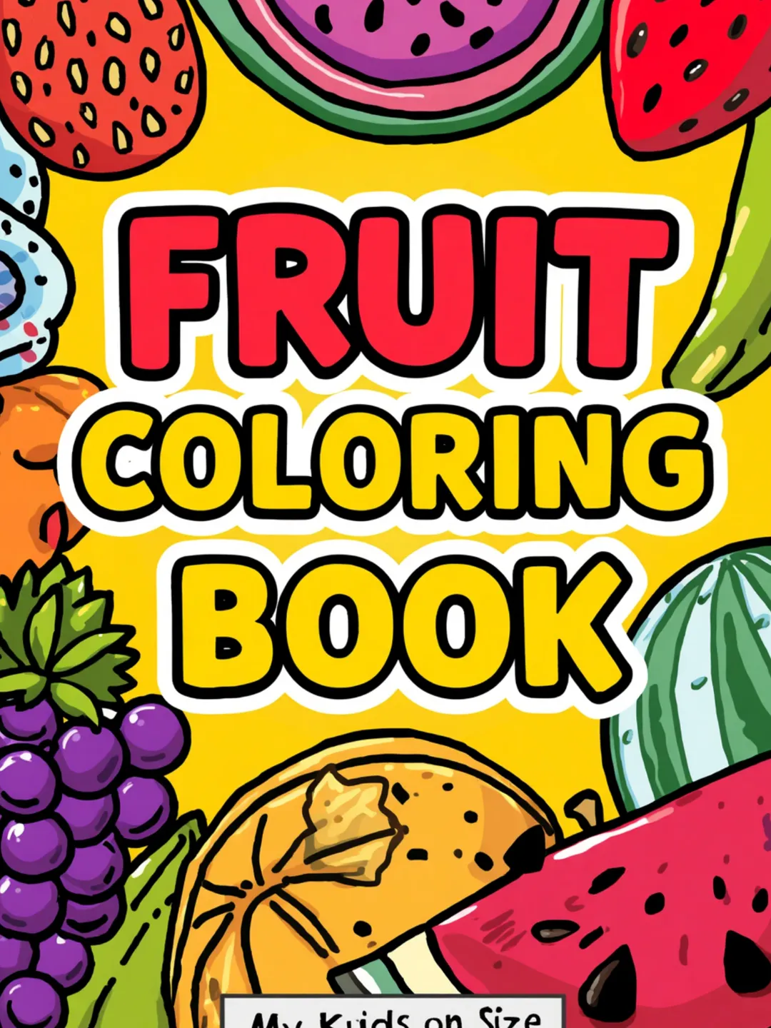 Fruits coloring Book