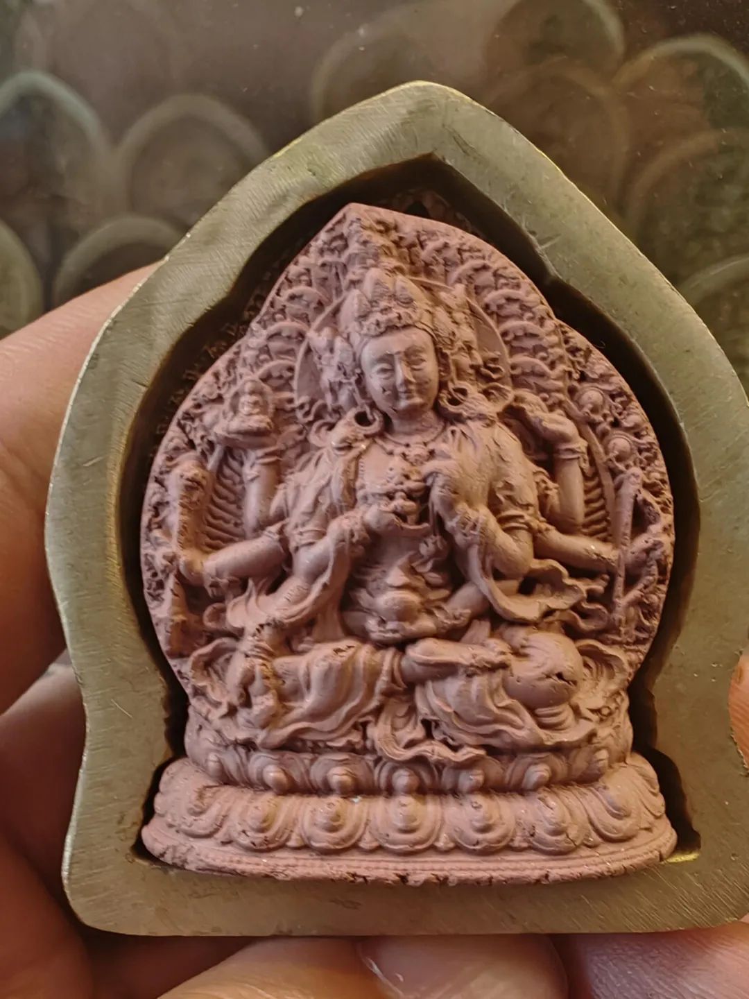 Ushnishavijaya Tsa Tsa Mold - 5cm Height: Tibetan Buddha Statue Maker ...