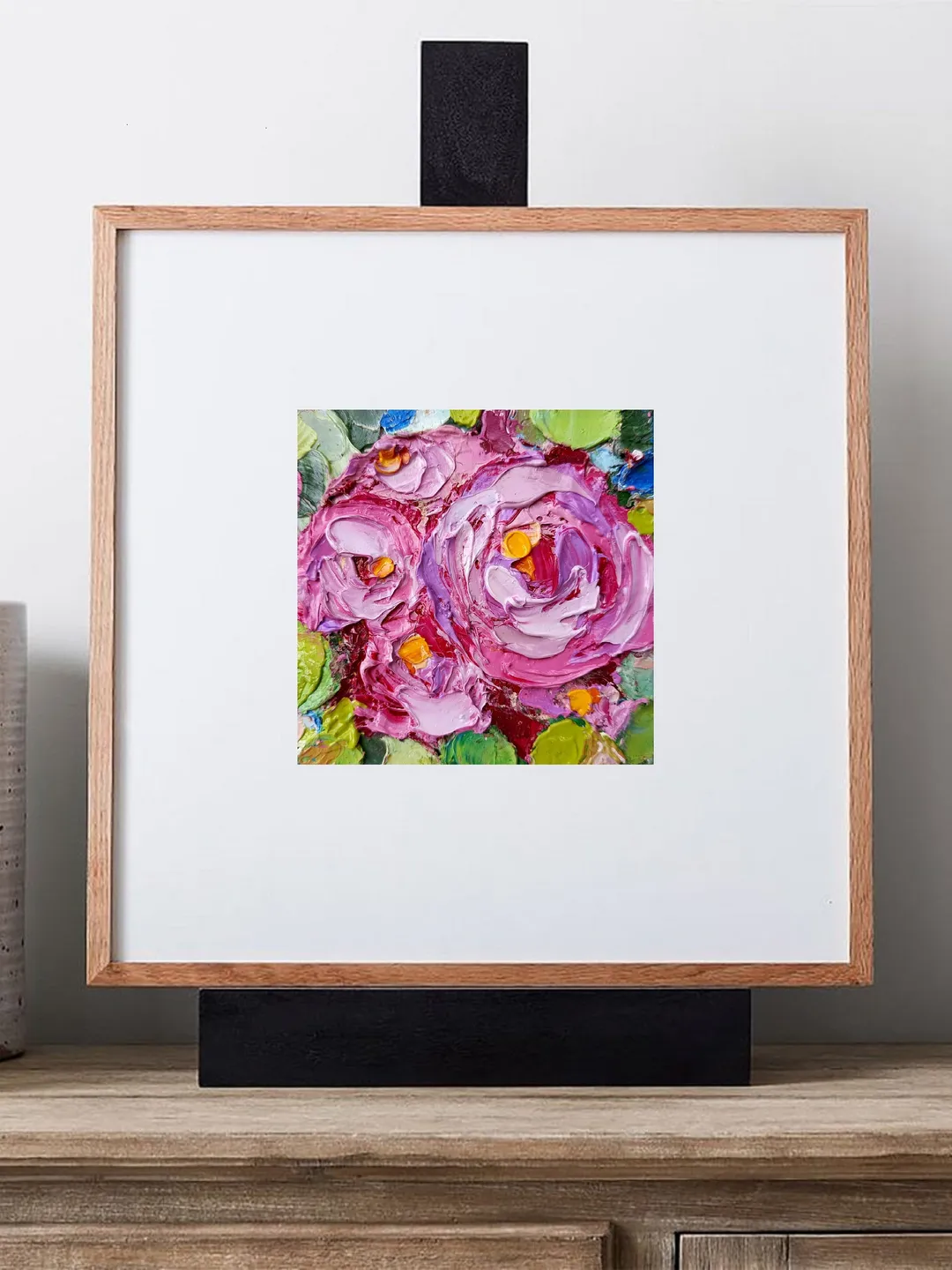 Small canvas painting flowers wall art set of 5