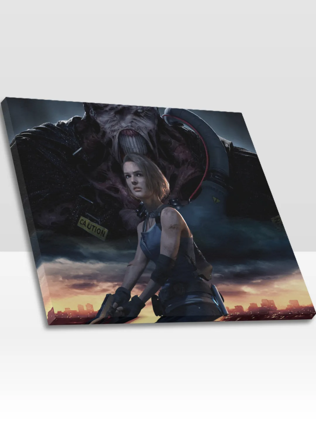 Resident Evil 3 Remake Frame Canvas Print, Wall Art Home Decor Poster
