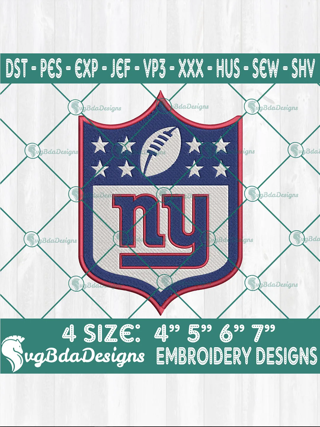 New York Giants Logo NFL Embroidery Designs – Perfect for True Football ...