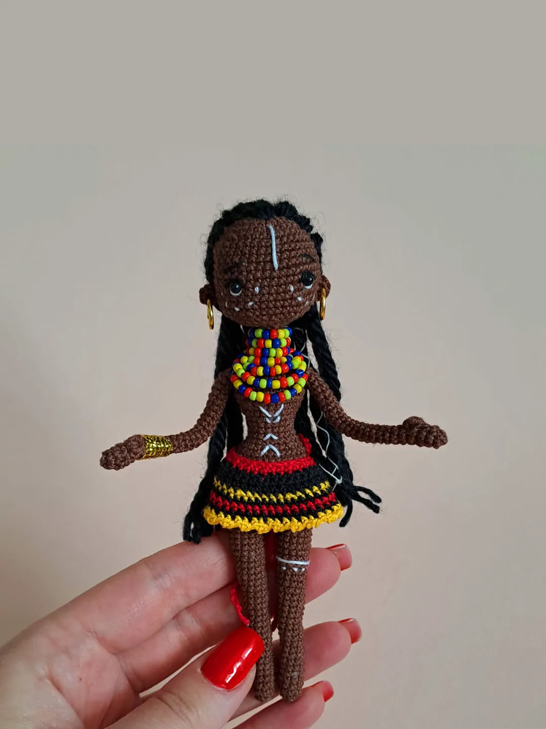 Crochet African Doll, Pattern Crochet African doll, Pattern Black Doll ...
