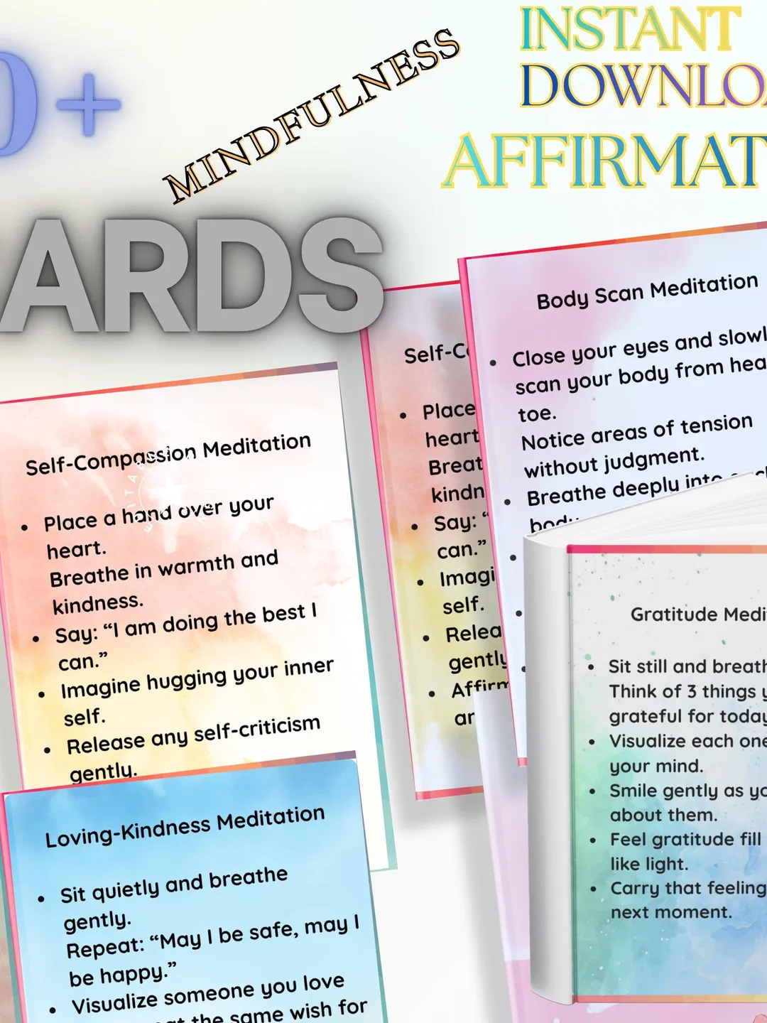 Emotional Regulation Affirmation Cards, Printable Mindfulness Cards ...