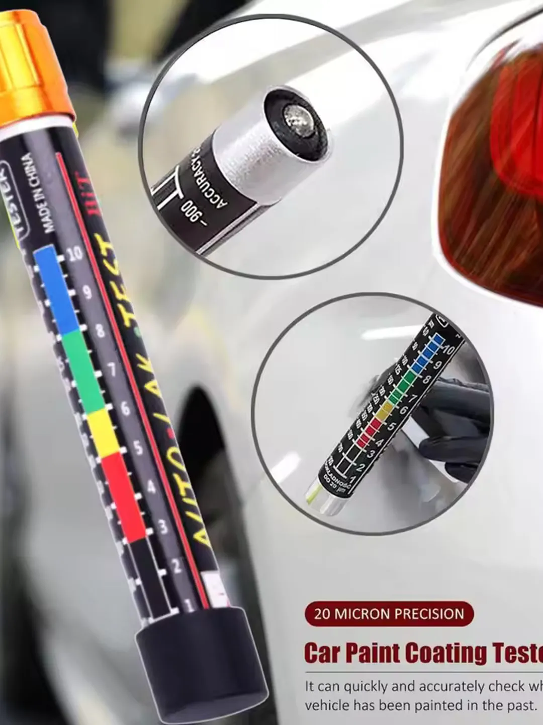 Car Paint Coating Thickness Tester Meter – 20 Micron Precision