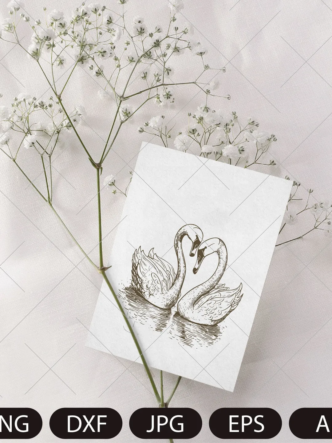 Two Swans SVG, Swan Cricut, Swan Svg Bundle, Swans Svg, Swan Monogram ...