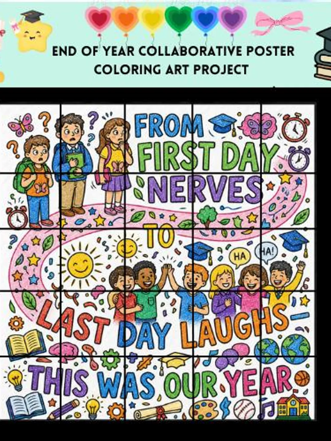 Mothers Day Collaborative Poster Printable, Classroom Group Gift for ...