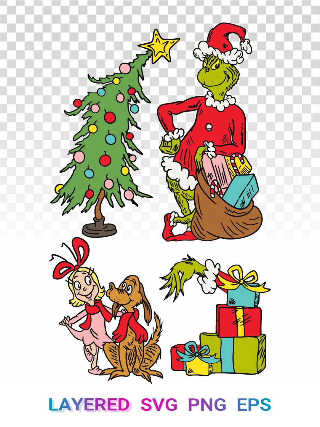 🎄 Cindy Lou Who Christmas SVG, Dr Seuss Whoville PNG Cricut