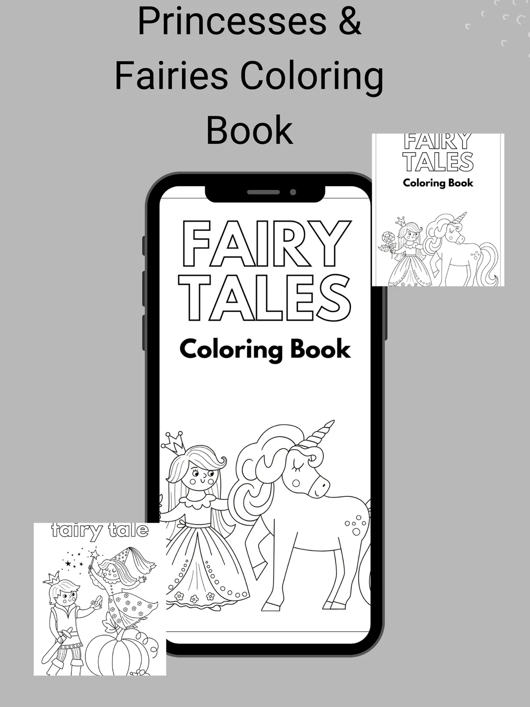 Princesses & Fairies Coloring Book