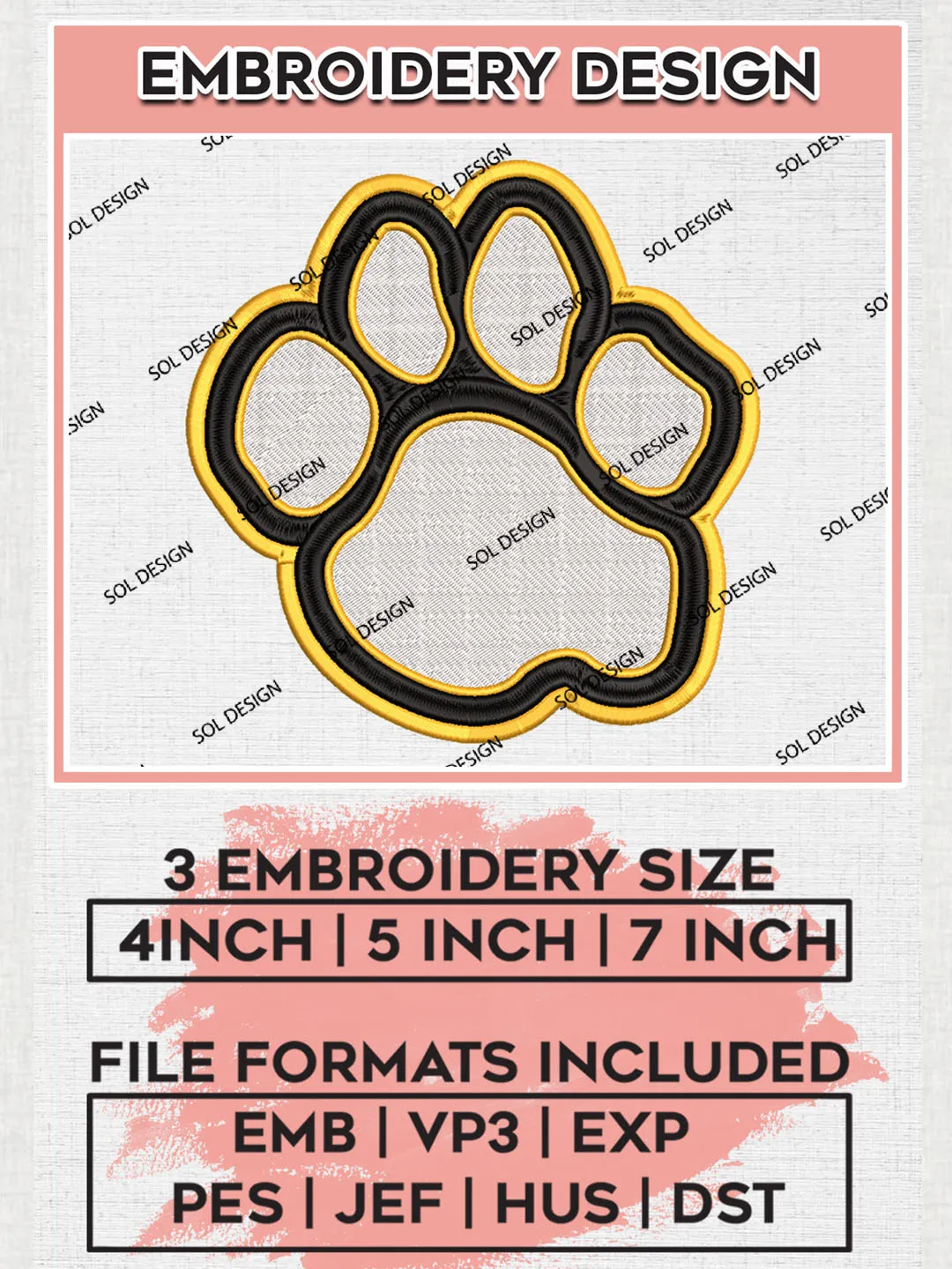 UMBC Retrievers College Football Team Footprint Logo embroidery designs ...