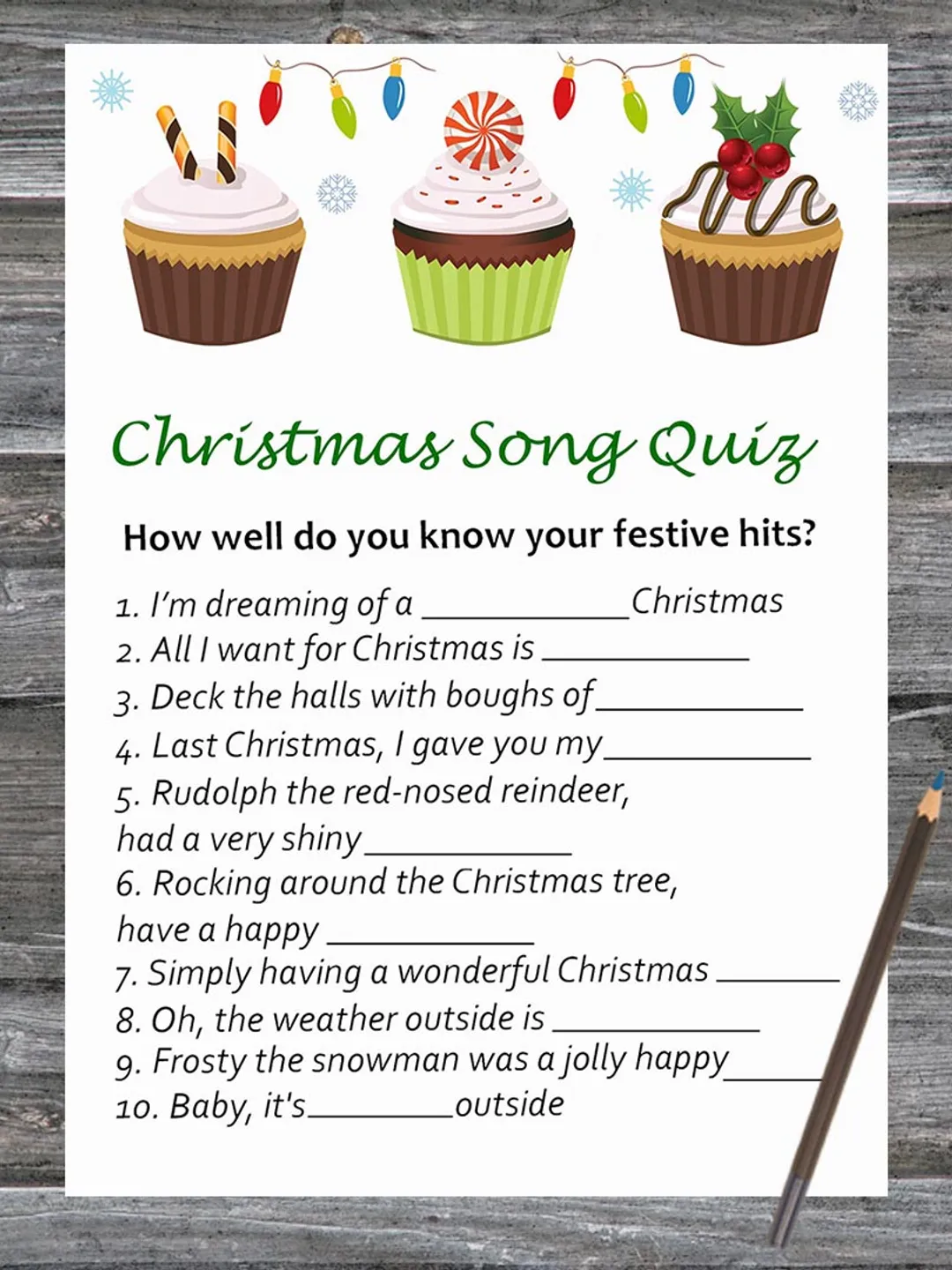 Christmas party games,Christmas Song Trivia Game Printable,Cake ...