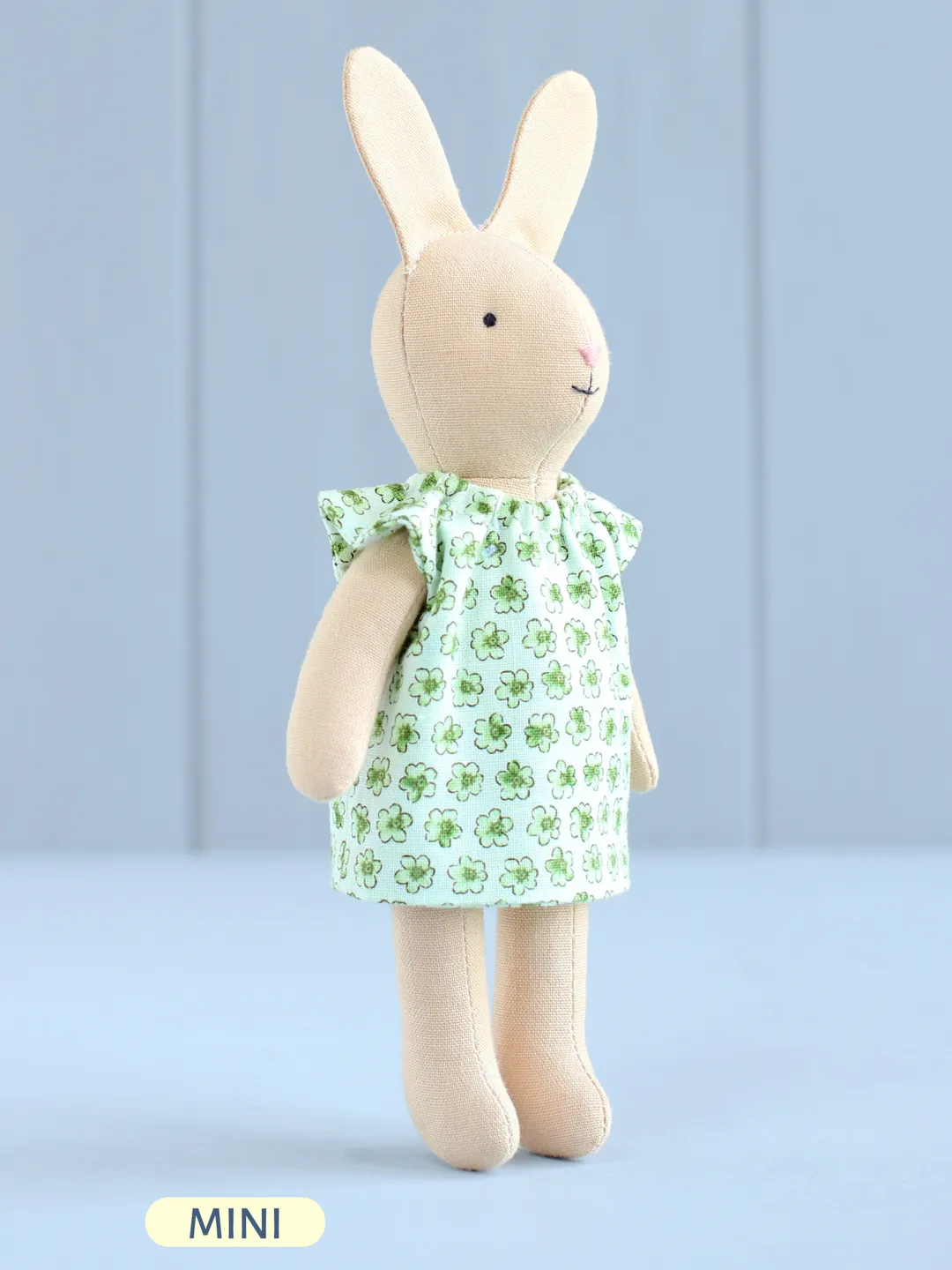 PDF Mini Bunny with Floppy Ears in Dress Sewing Pattern