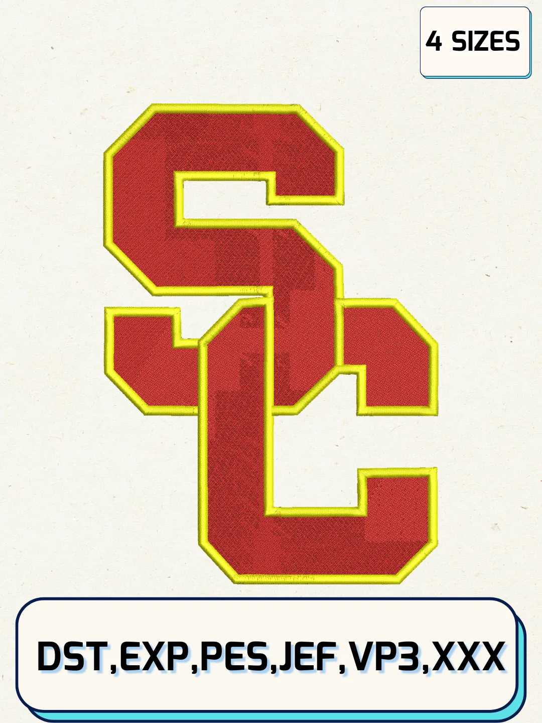 USC Trojans Logos Embroidery Design Files, NCAA Logos Embroidery ...
