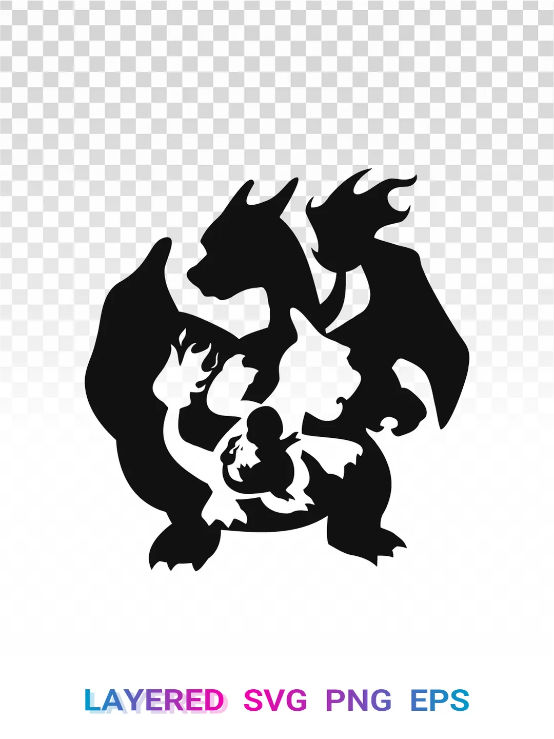 Pokemon Gengar Evolution SVG PNG, Ghost Pokemon Clipart