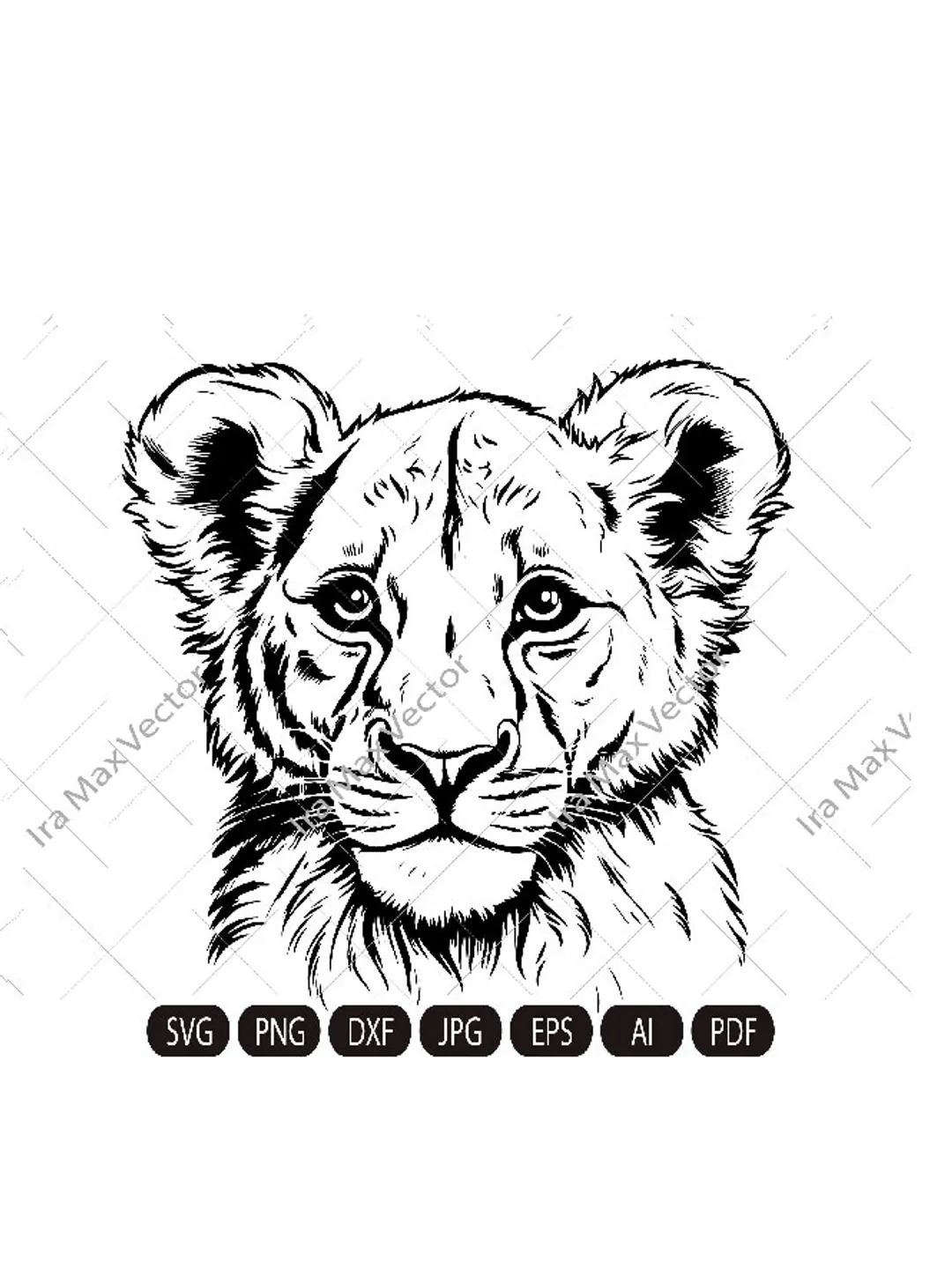 Baby Lion svg,Lion cub face svg, Nursery Decor, Safari African Animals ...