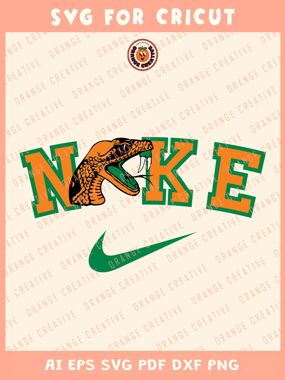 Ni.kee Florida A&M Rattlers Svg, NCAA College Football Team Svg, NCAA ...