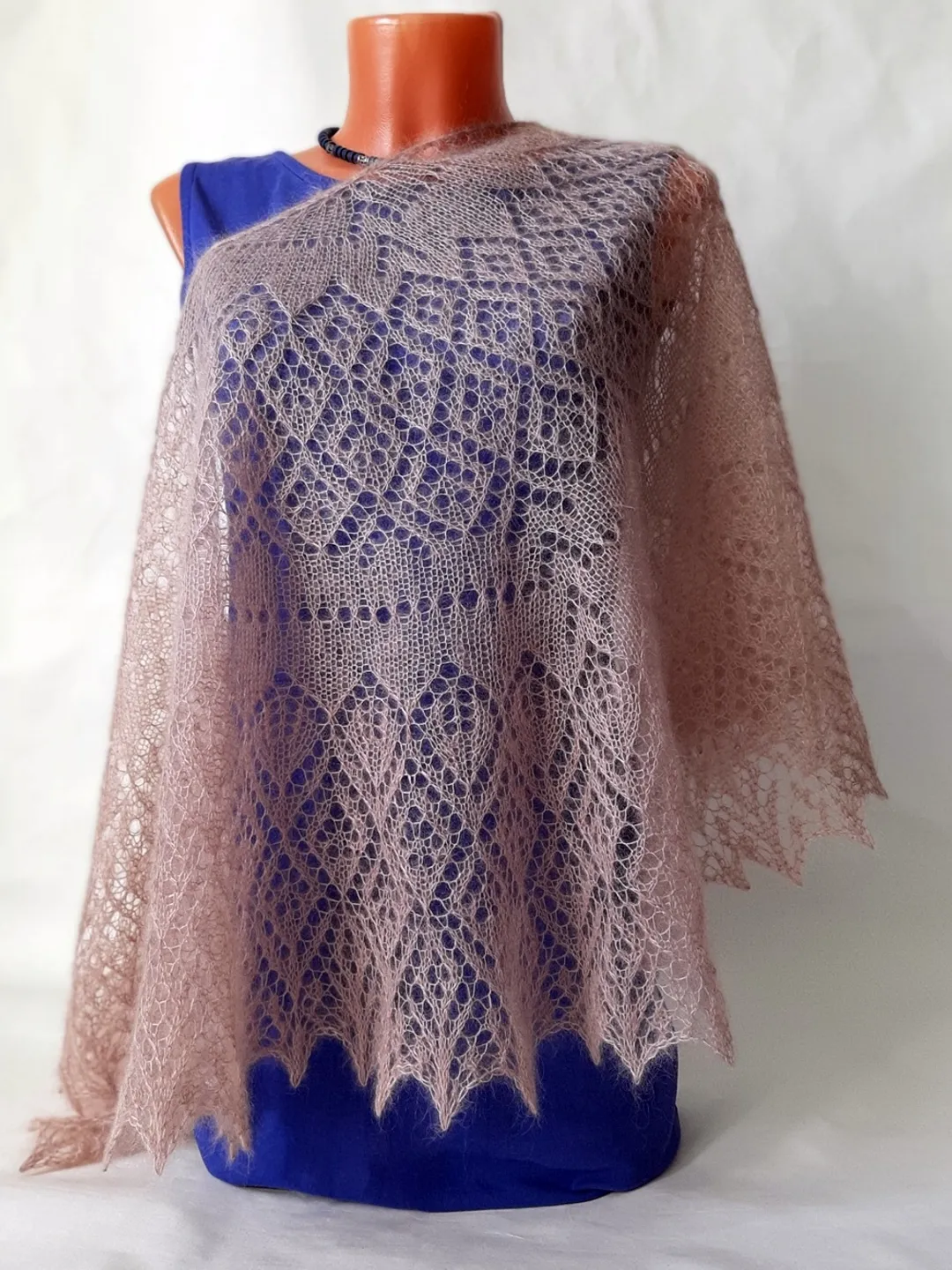 Iberis Fichu Knitting Pattern Small Crescent Shawl