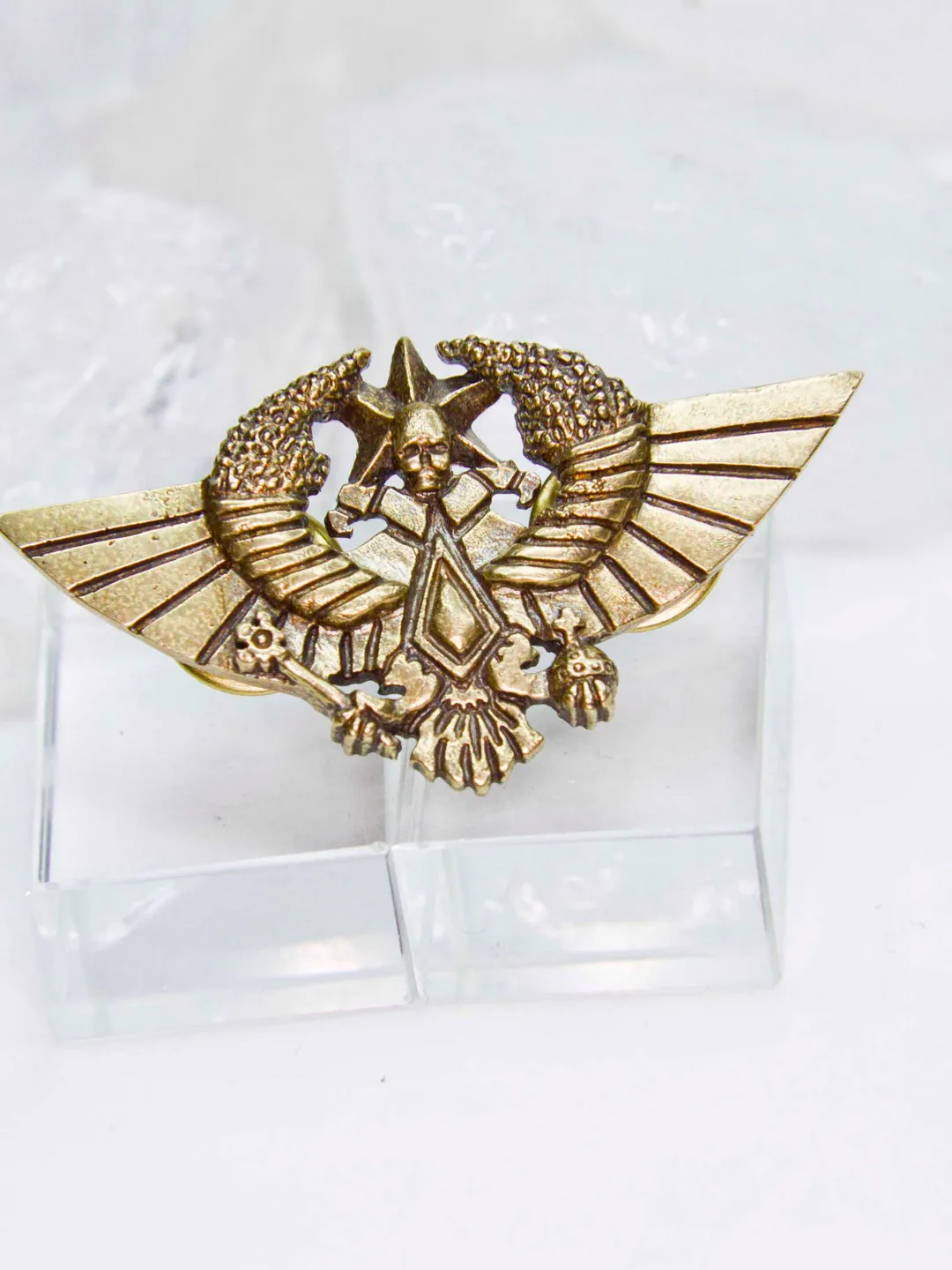 Aquila of the Valhallan Ice Warriors Badge (Solid Brass)