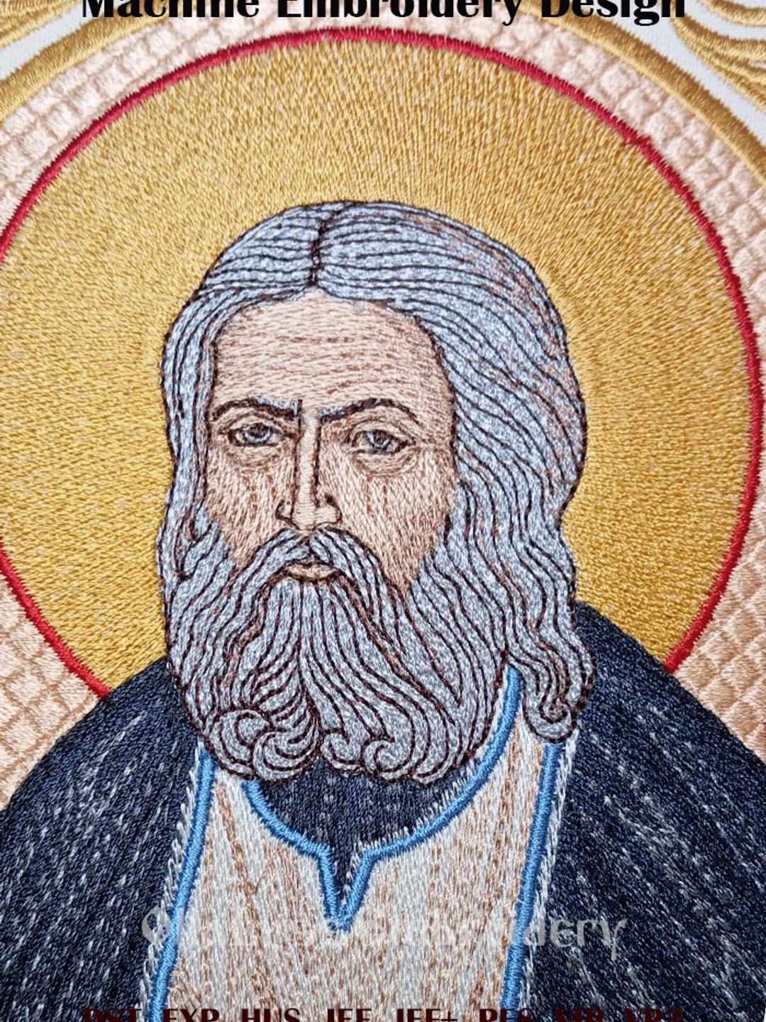 Seraphim of Sarov embroidery design