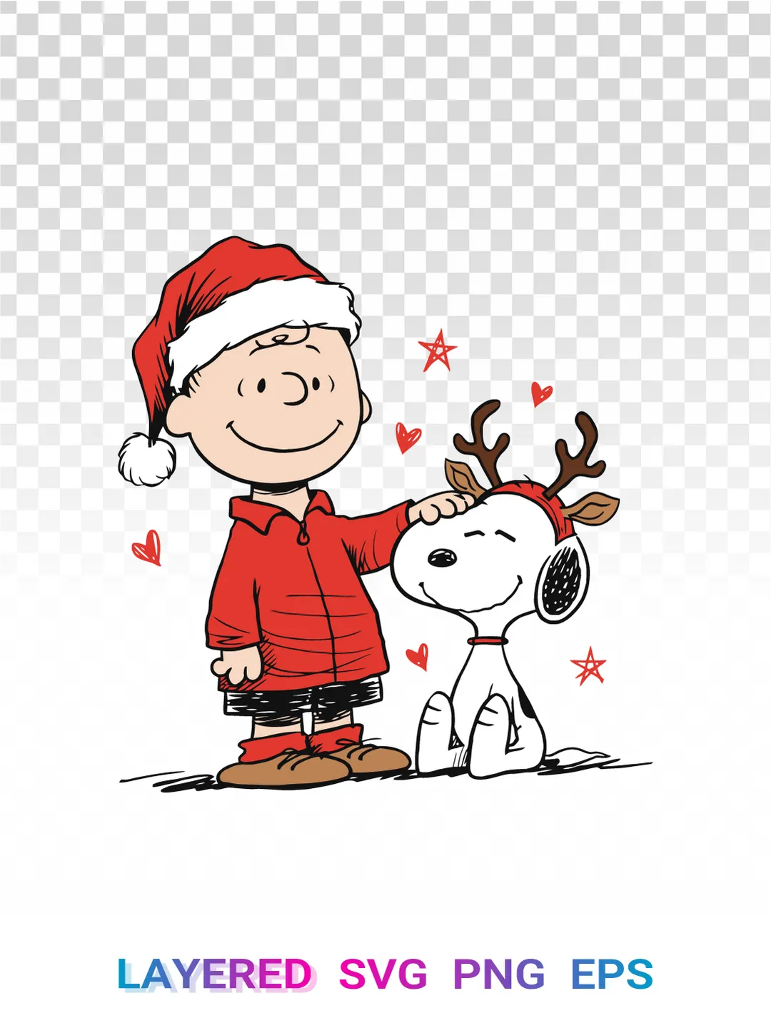 Snoopy Christmas SVG, Peanuts PNG Clipart, Woodstock Holiday