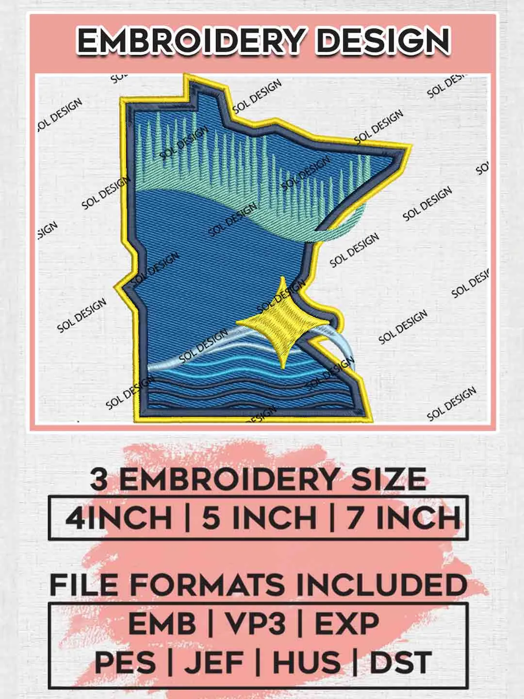 Minnesota Twins Map Logo Embroidery Files, MLB Minnesota Twins Team ...
