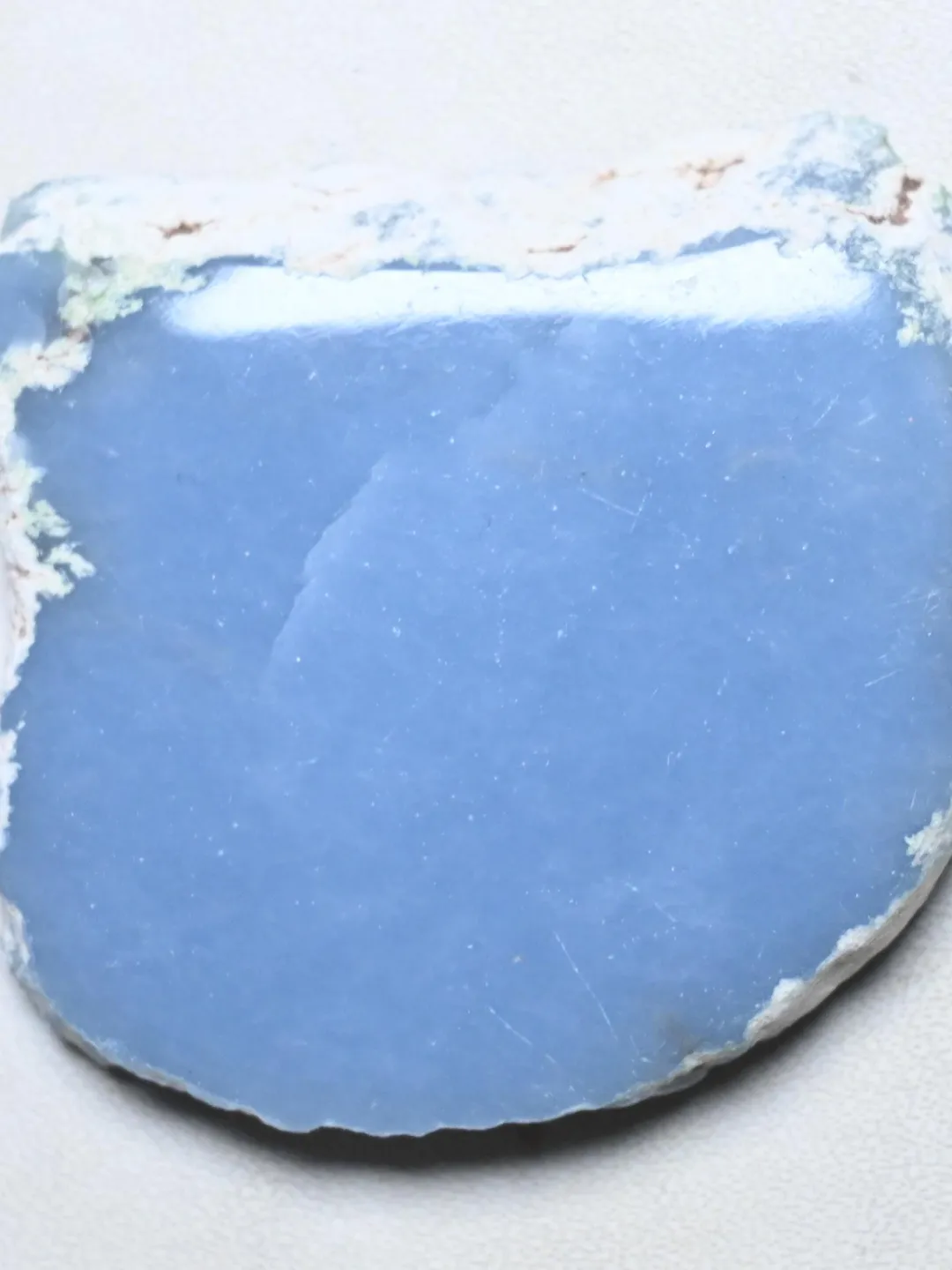 Angelite Slice | Natural Blue Angelite Slab | Polished Crystal Slice ...
