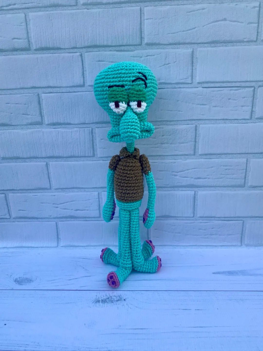 Squidward by Sponge Bob PDF crochet pattern