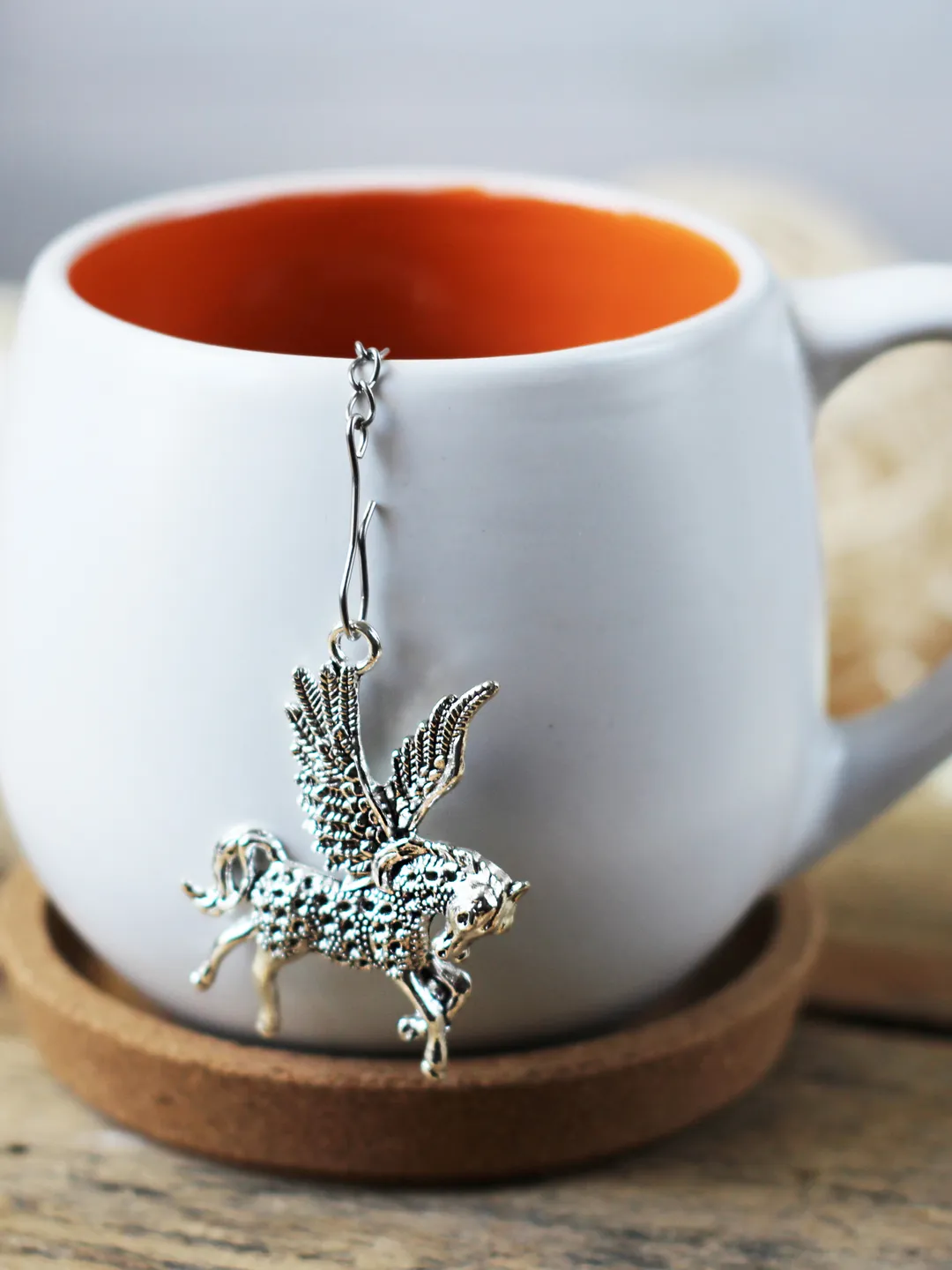 Pegasus tea infuser for loose leaf tea, Tea Maker with fantasy creature ...