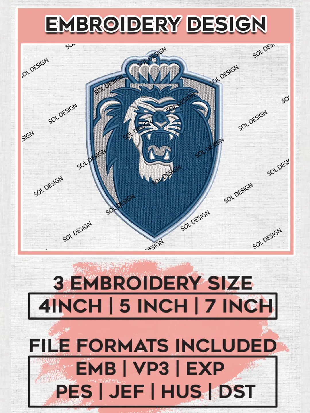 NCAA Old Dominion Monarchs Mascot Logo Embroidery Designs, NCAA Logo ...