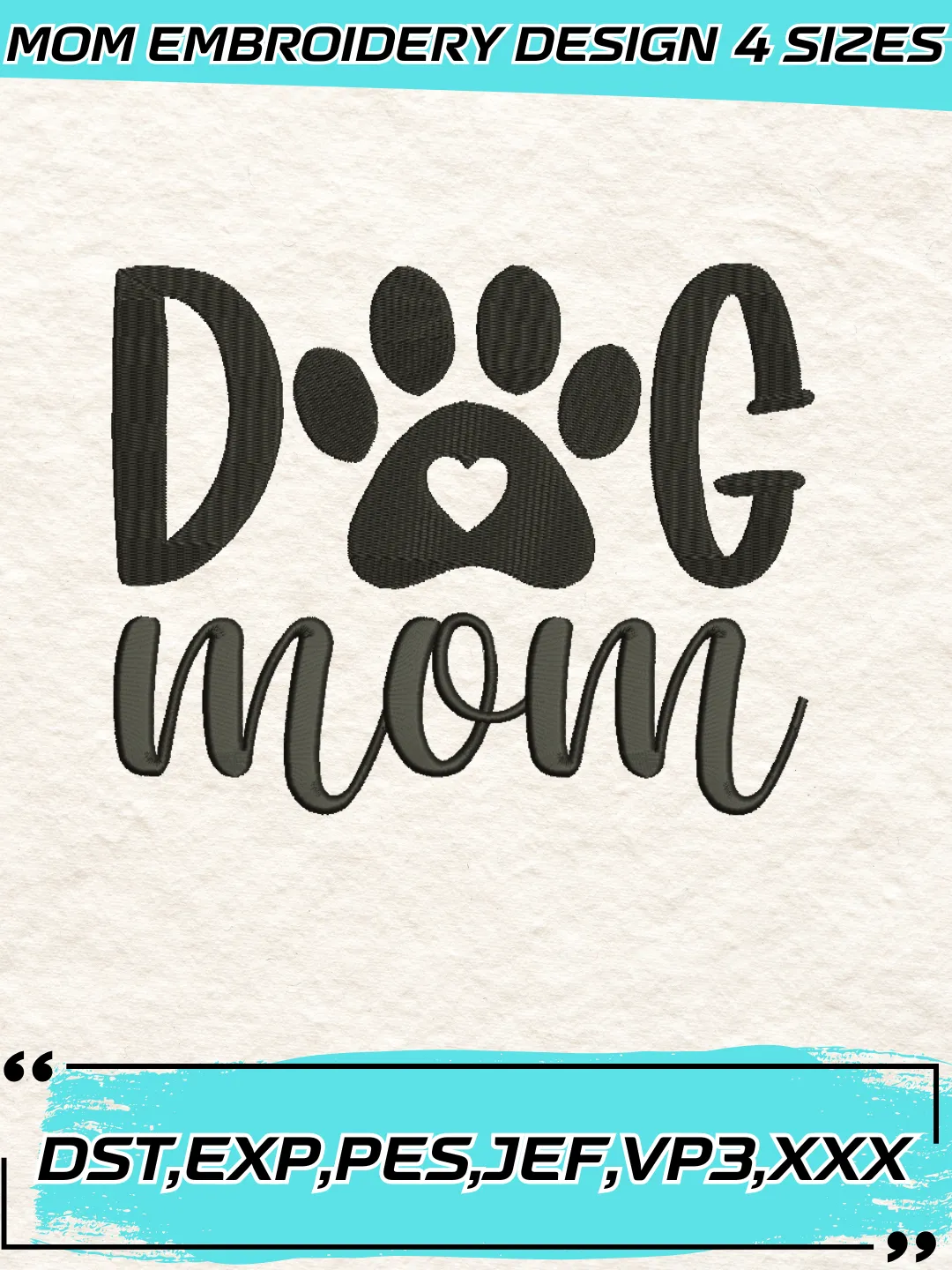 Dog Mom Embroidery Design,Mother's Day Embroidery Design,Machine ...