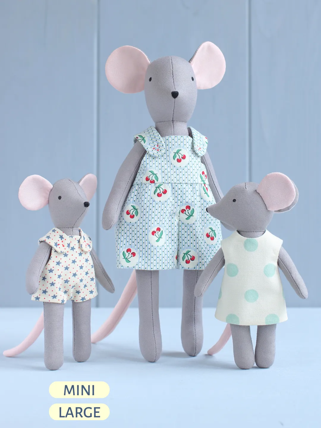 2 PDF Mouse Family (Large Mouse and Two Mini Mice Stuffed Animals ...