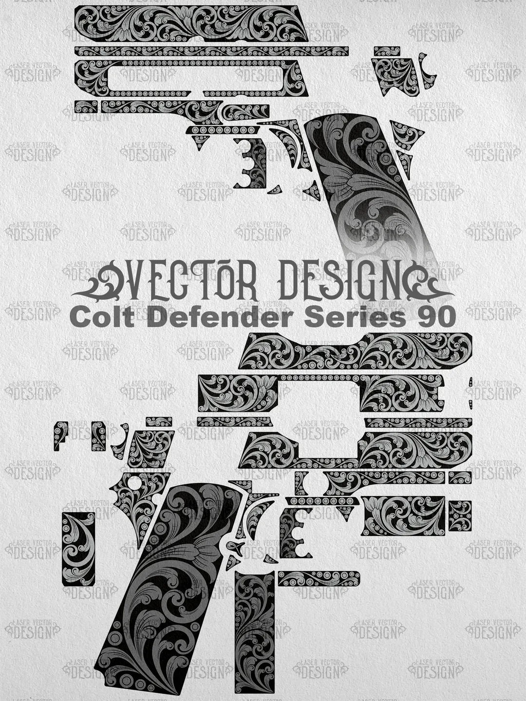 VECTOR DESIGN Colt Defender Series 90 Scrollwork