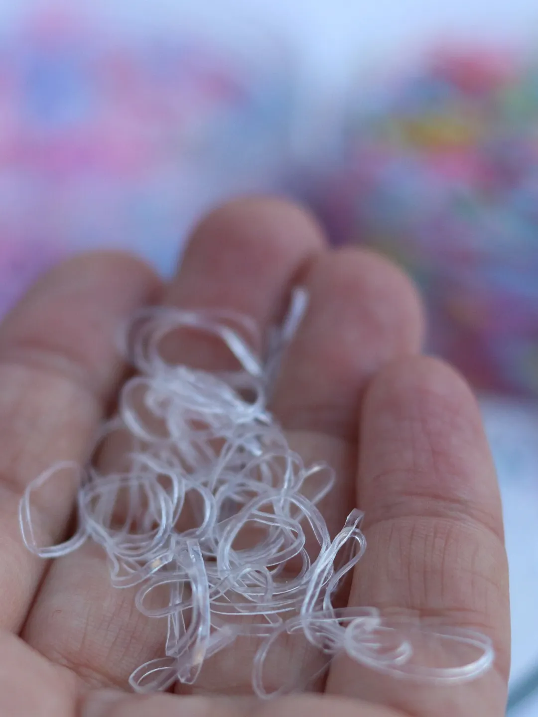 Clear Elastic Small Hair Rubber Elastic Band Dreads Hair Tie Bubbles ...