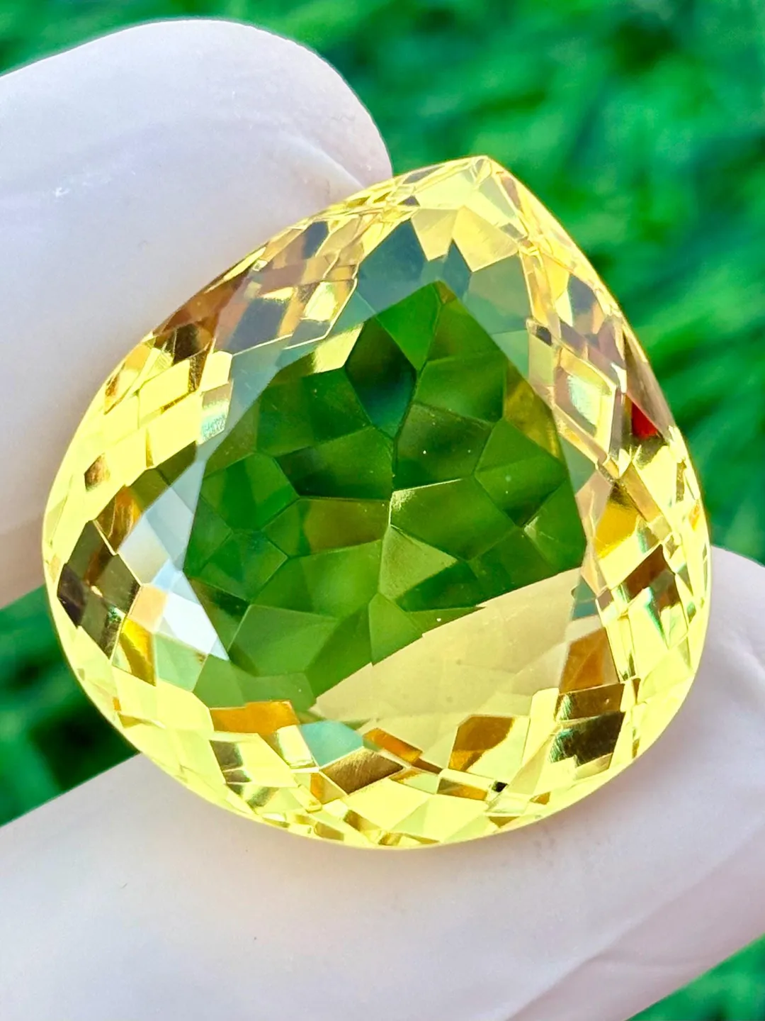 Huge Pear Shape Lemon Citrine Gemstone, AAA Faceted Yellow Quartz for ...