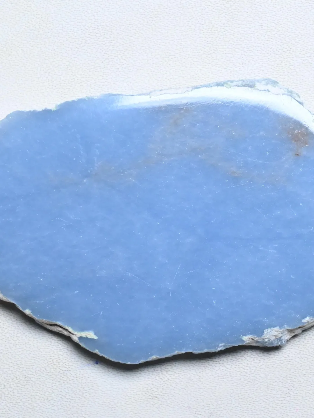 Angelite Slice | Natural Blue Angelite Slab | Polished Crystal Slice ...
