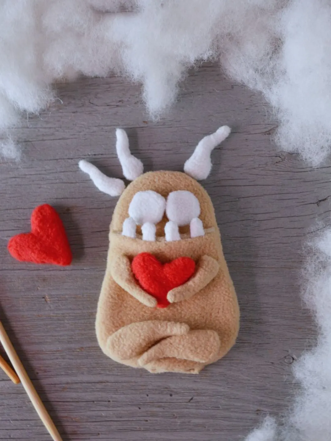 Potato Monster Plush Sewing Pattern PDF with Teeth & Secret Pocket