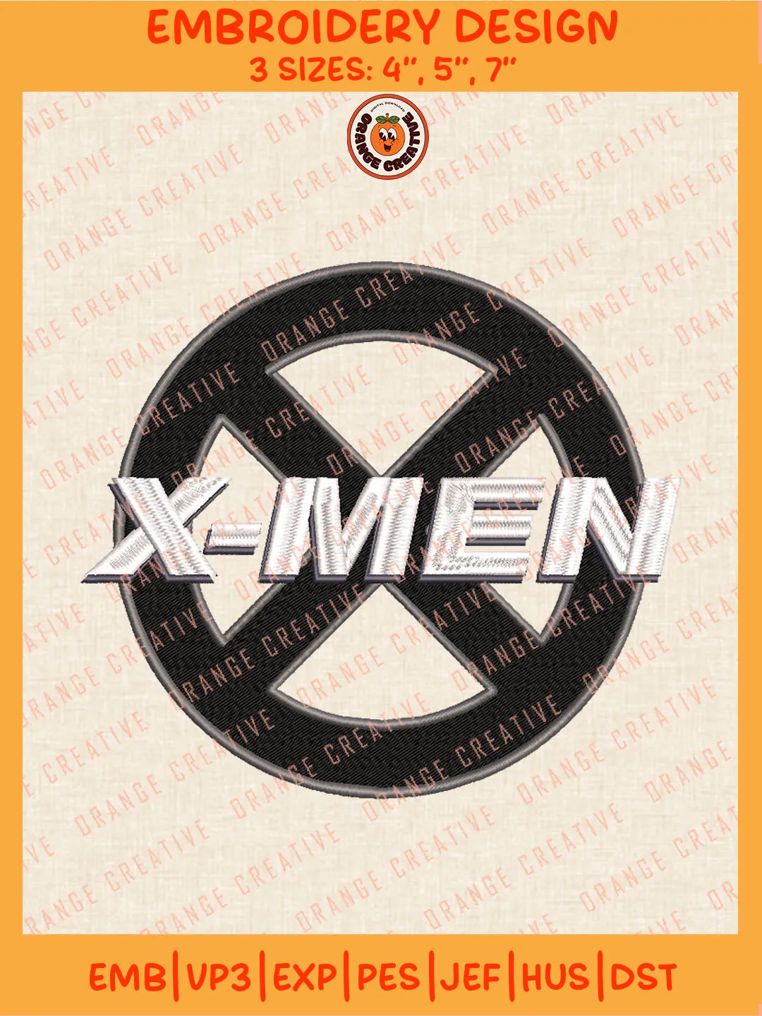 Superhero X-men Logo Embroidery Files, X-men Movie Embroidery Designs ...