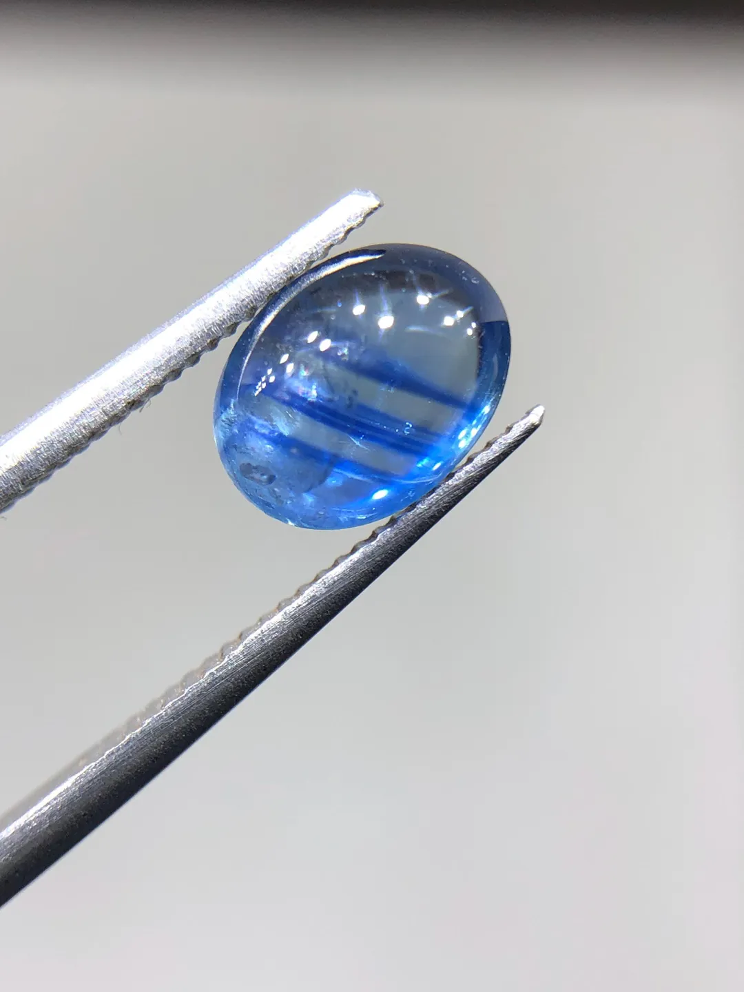 Unheated Blue Sapphire Cabochon, 1.90ct Oval Gemstone, Jewelry Making