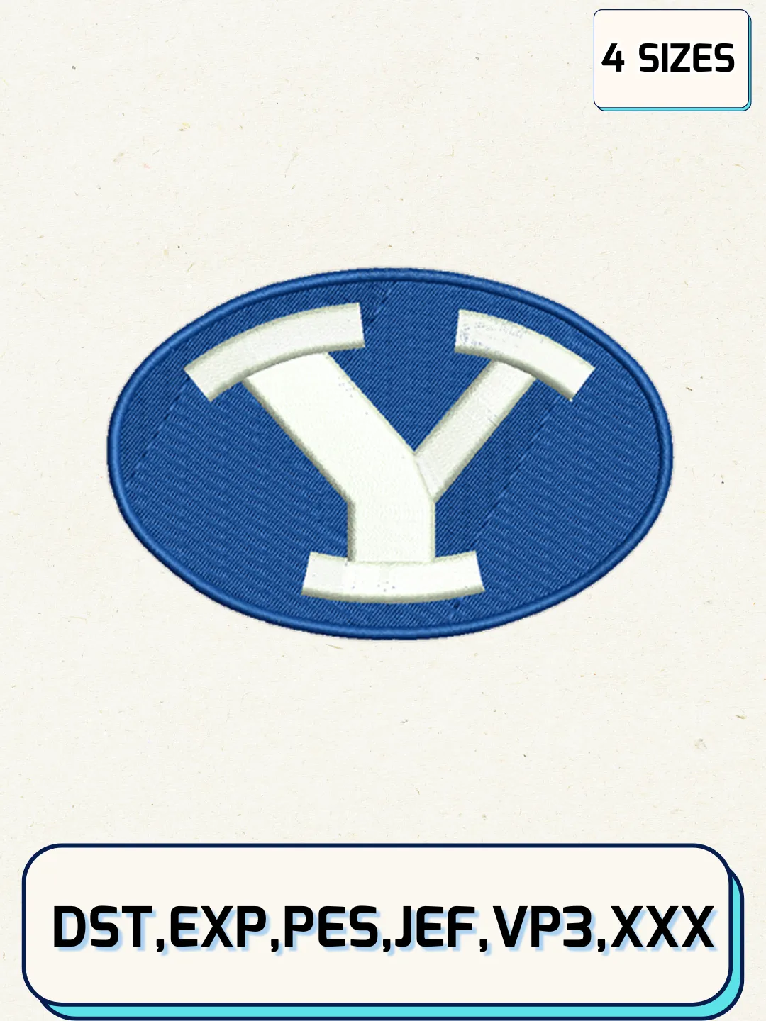 BYU Cougars Logos Embroidery Design Files, NCAA Logos Embroidery ...