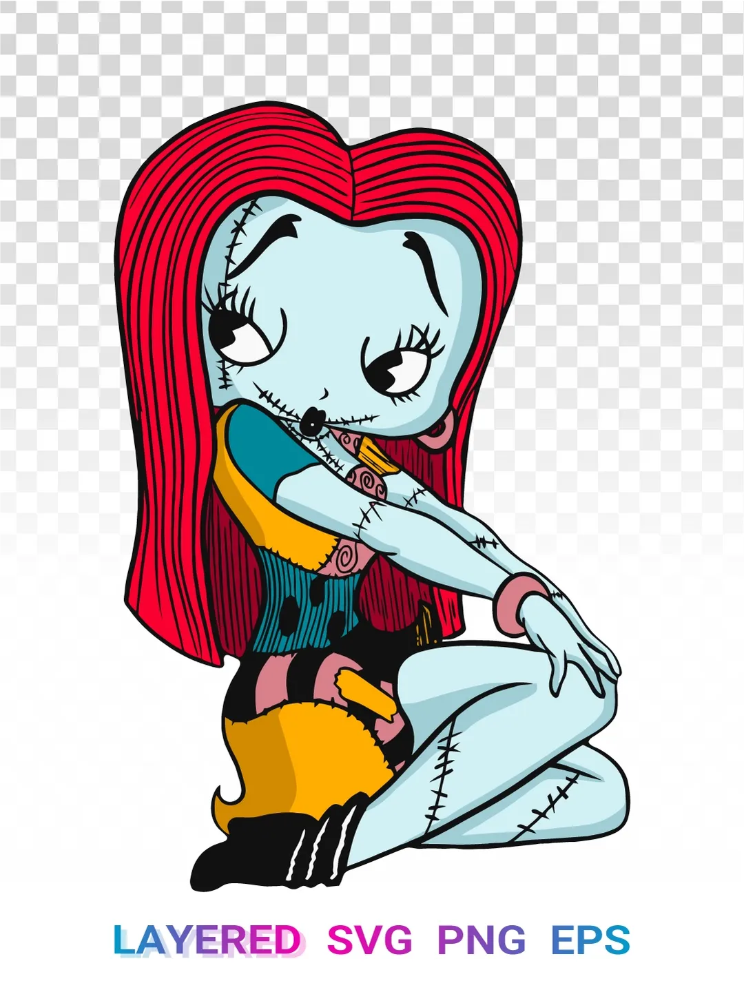 💕 Jack Sally Christmas SVG, Nightmare Before Christmas PNG
