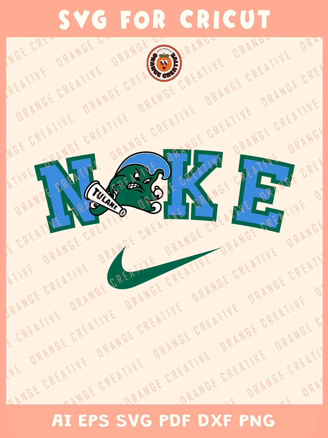 Ni.kee Tulane Green Wave Svg, NCAA College Football Team Svg, NCAA ...