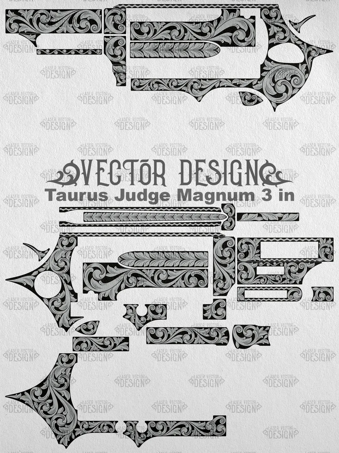 VECTOR DESIGN Taurus Judge Magnum 3 in Scrollwork