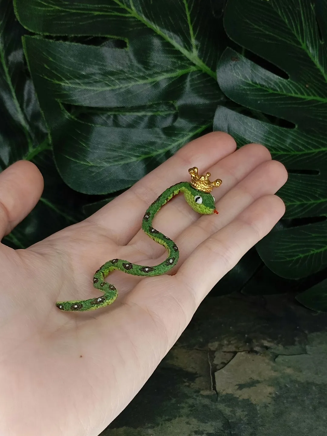 English PDF crochet pattern snake. Crochet miniature pattern. Little ...