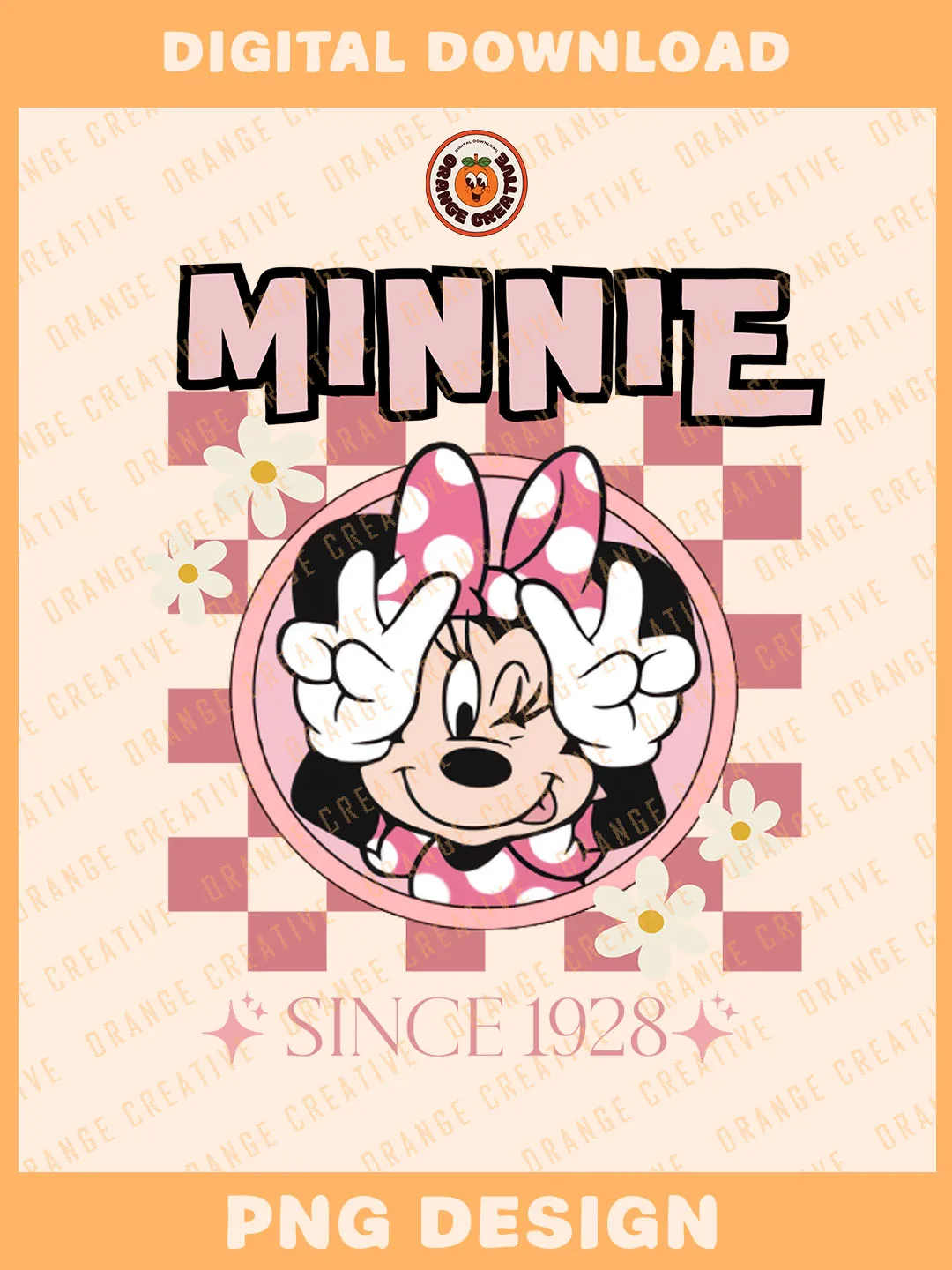 Retro Minnie Mouse Since 1928 Png Designs, Disney Characters ...