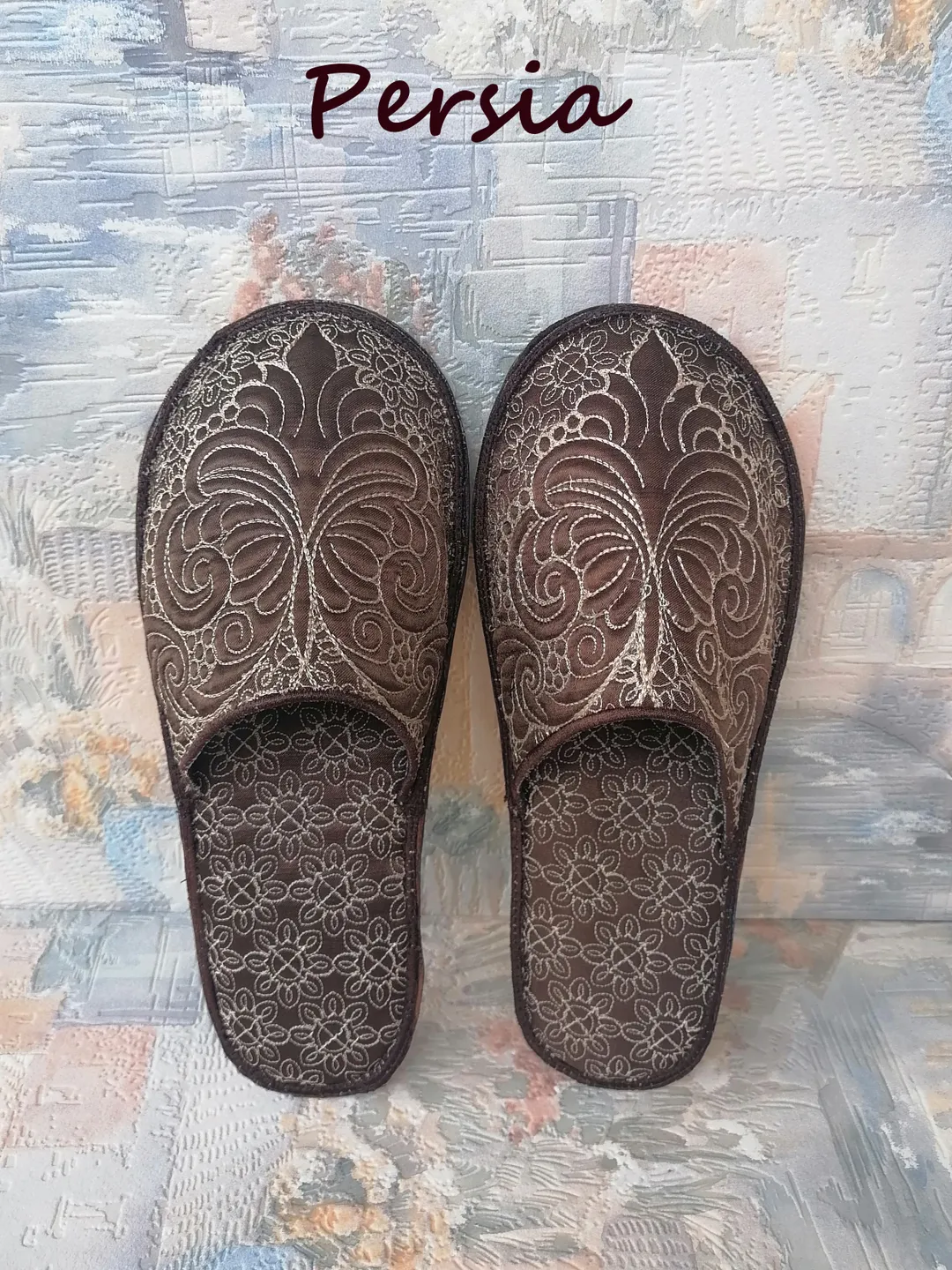 Persia Slippers Size 8 - 9 Embroidery Design